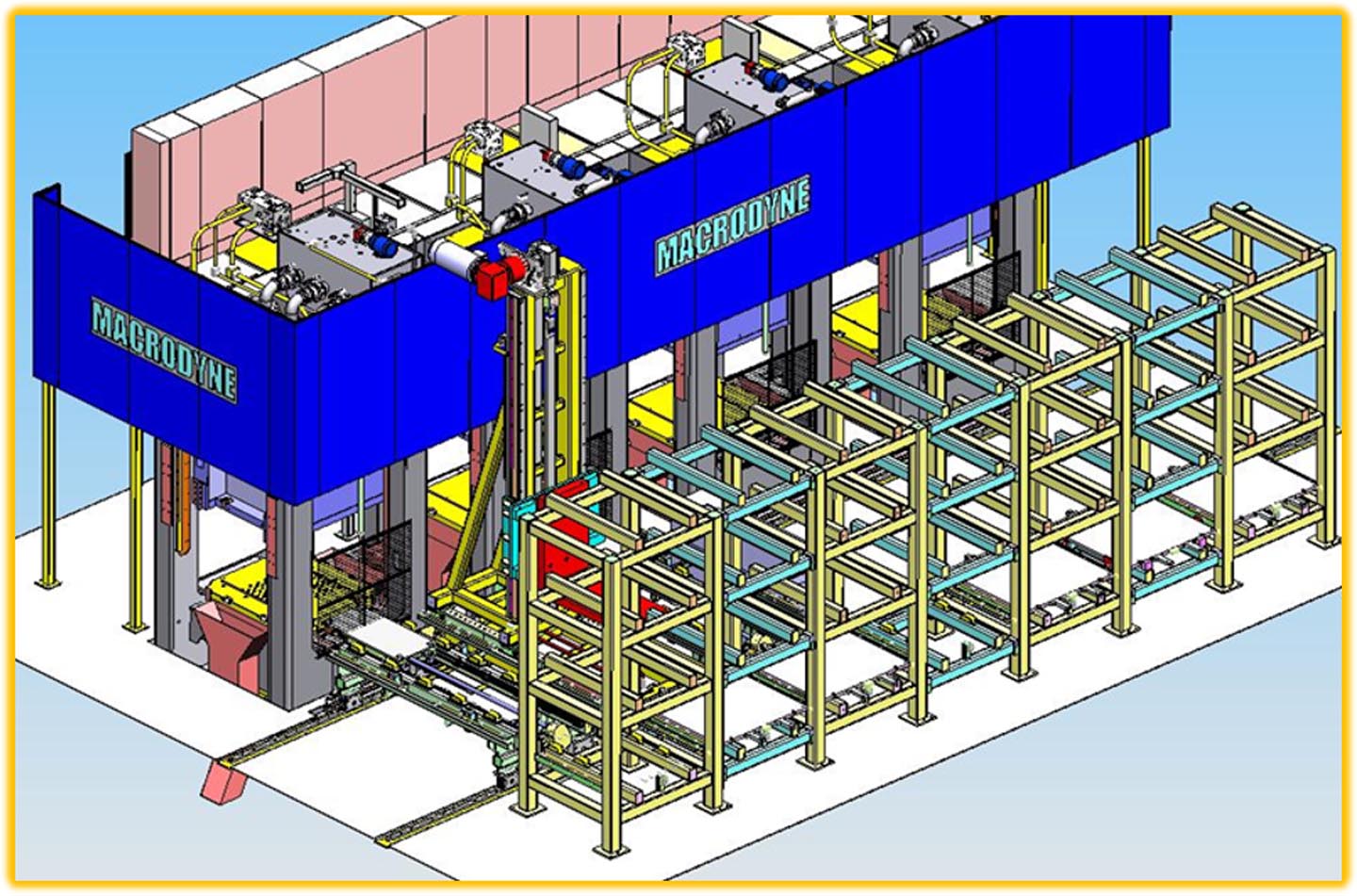Custom Automation - Die Storage | Macrodyne Hydraulic Presses